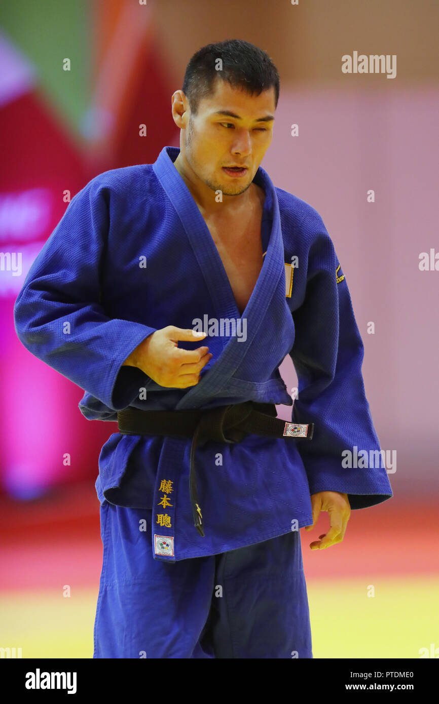 Jakarta, Indonesia. 8th Oct, 2018. Satoshi Fujimoto (JPN) Judo : Men's -66kg at JI Expo ...