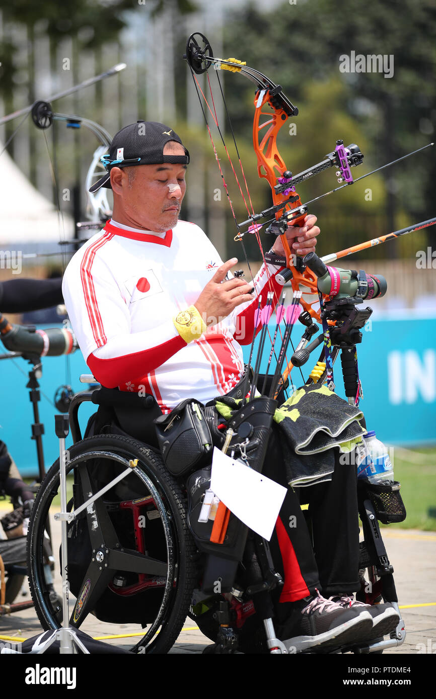 Jakarta, Indonesia. 8th Oct, 2018. Yutaka Ajima (JPN) Archery : Men's ...
