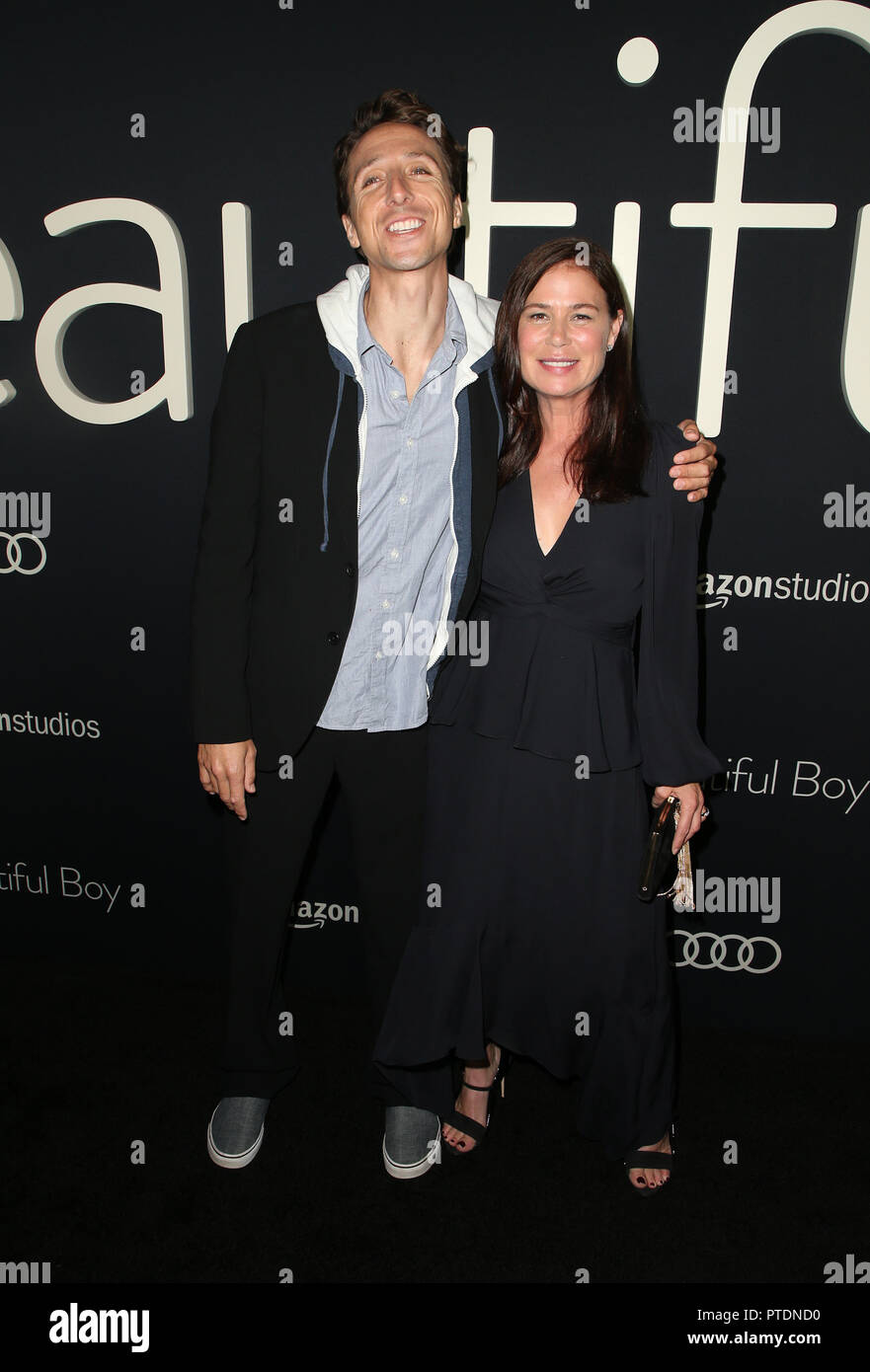 Beverly Hills, Ca. 8th Oct, 2018. Nic Sheff, Maura Tierney, at the Los ...