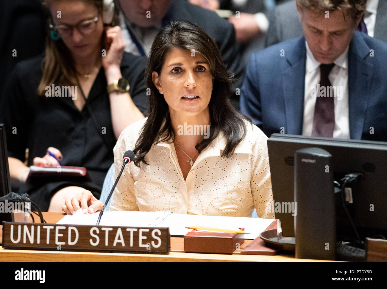 Nikki Haley, United States Ambassador to the United Nations, at the ...