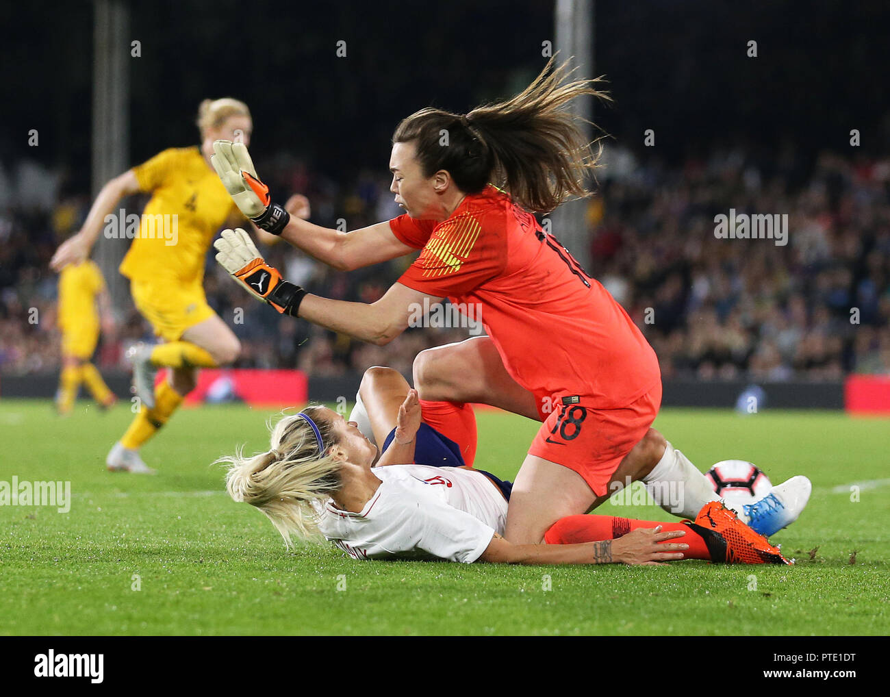 Craven Cottage, London, UK. 9th Oct, 2018. Womens International ...