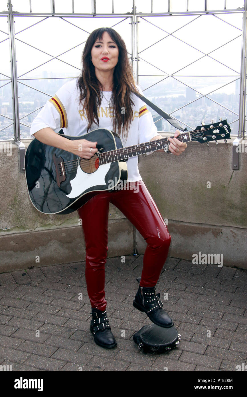 New York, NY, USA. 9th Oct, 2018. Grammy-nominated singer-songwriter ...