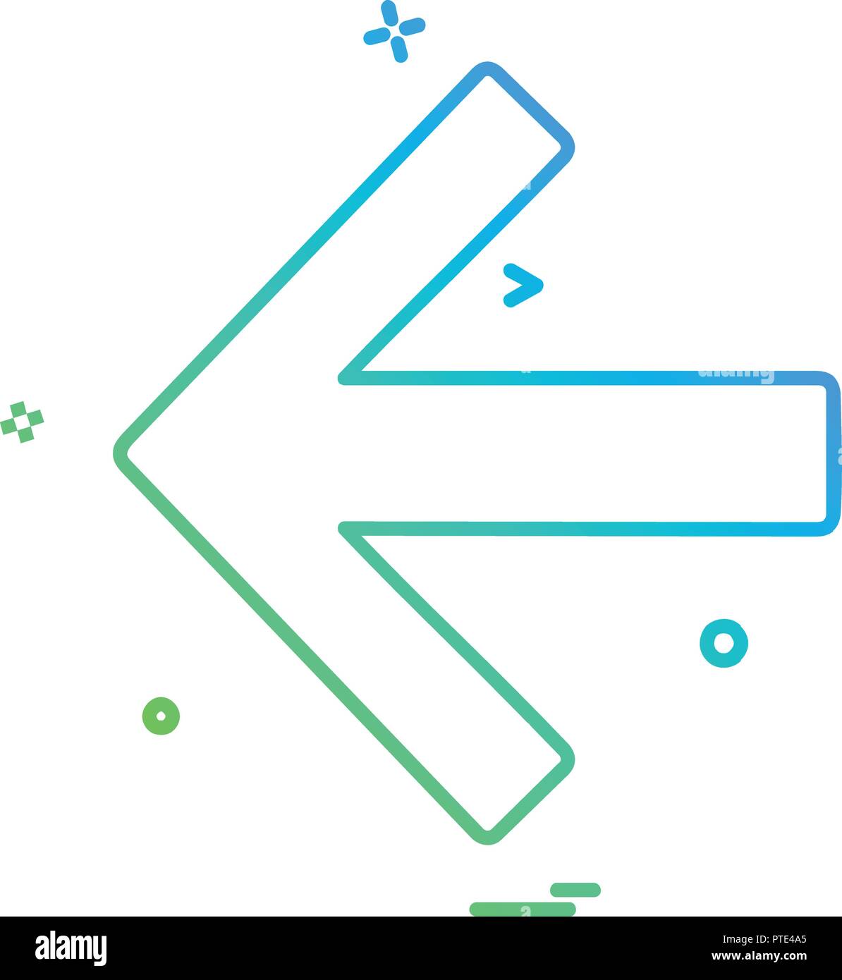 Arrows icon design vector Stock Vector Image & Art - Alamy