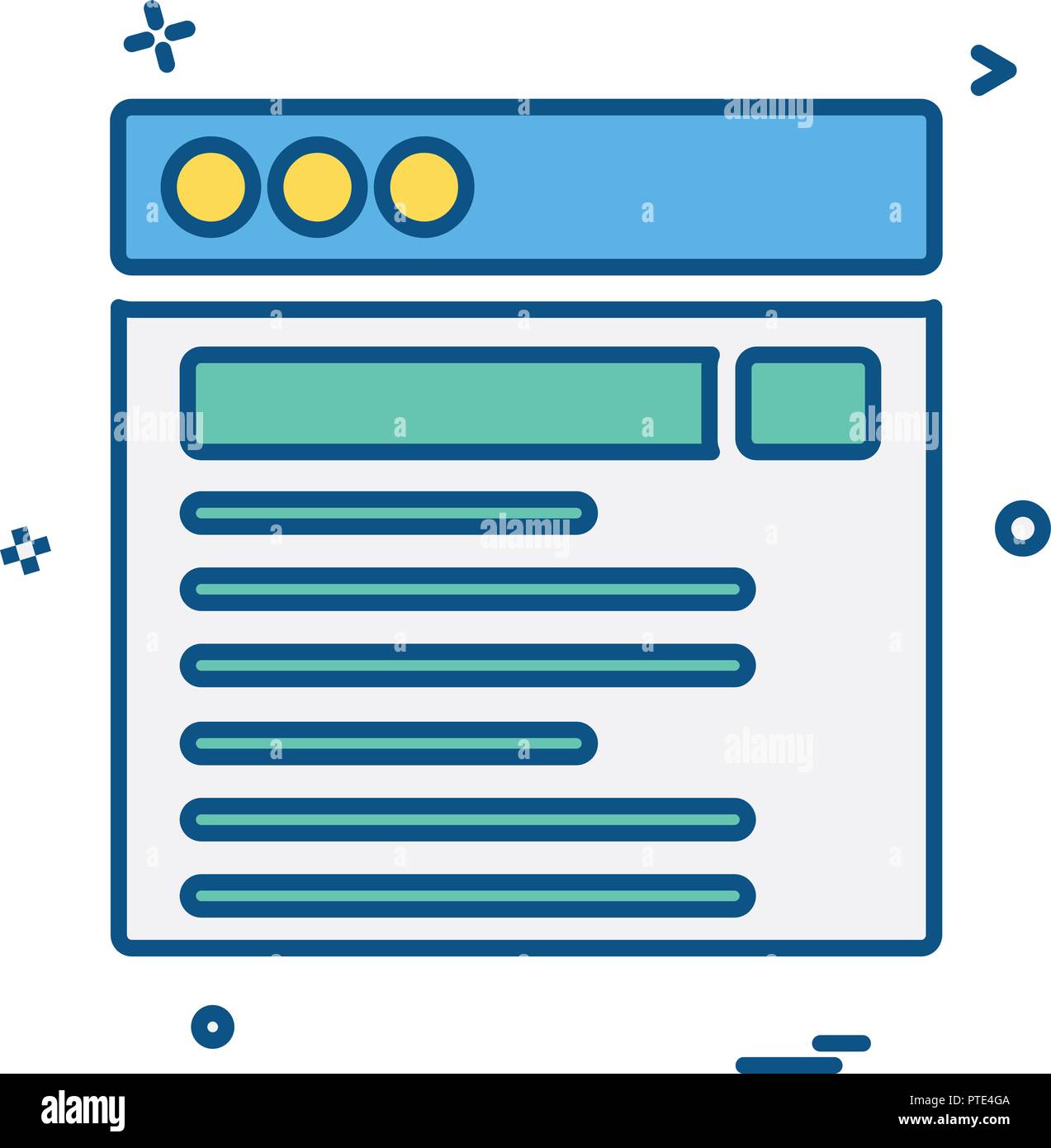 Web layouts icon design vector Stock Vector Image & Art - Alamy