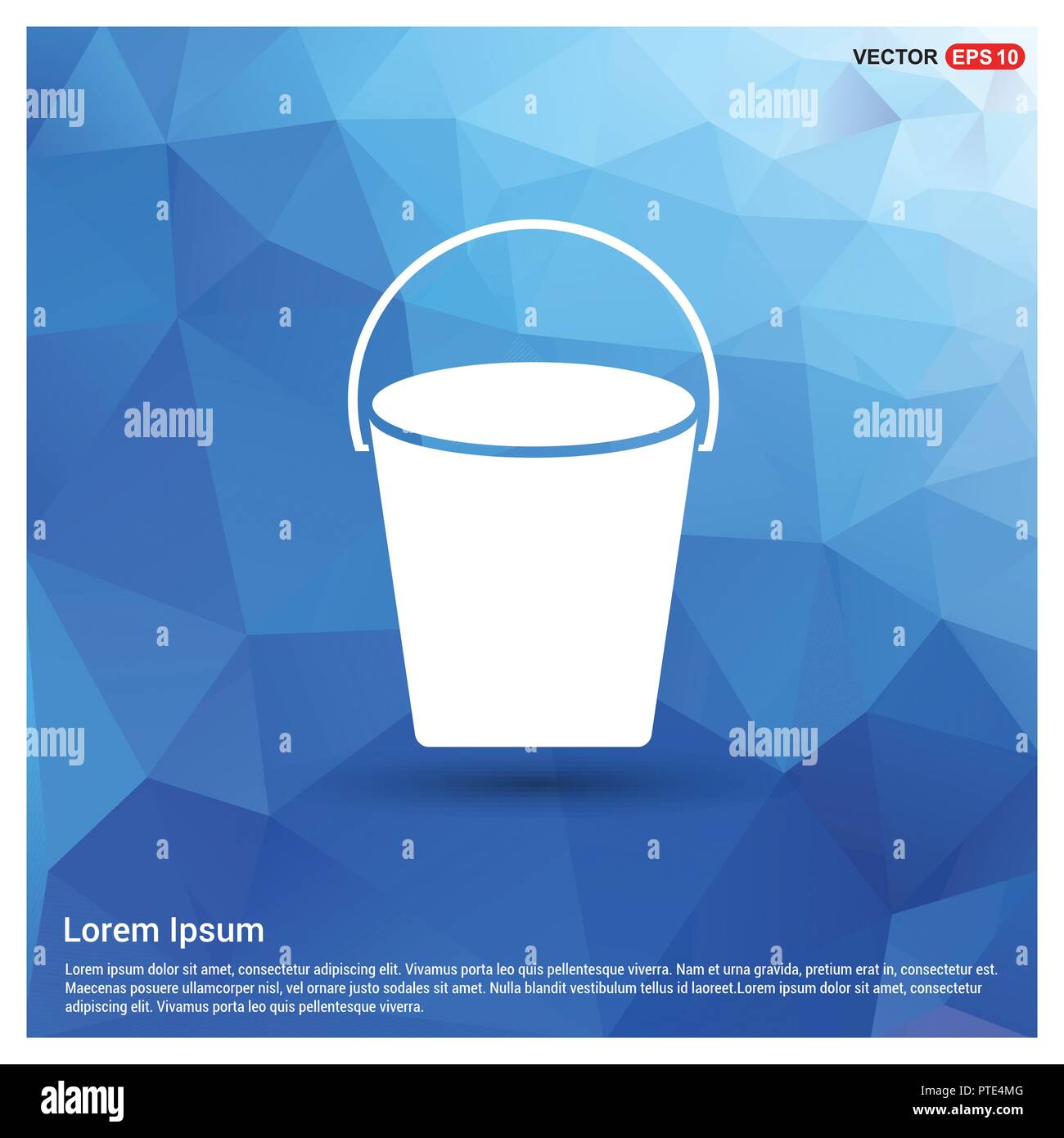 Plastic empty bucket icon Stock Vector Image & Art - Alamy