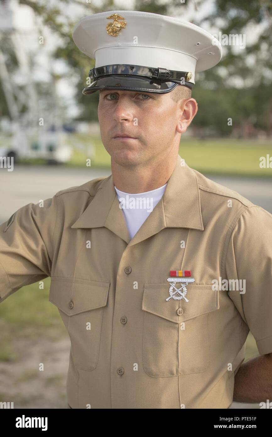 U.S. Marine Corps Pfc. Sean P. Riley, honor graduate for Platoon 2048 ...