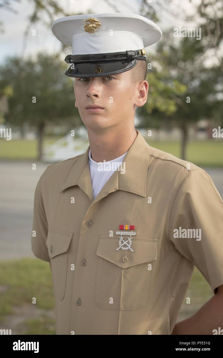 U.S. Marine Corps Pvt. Steven L. Smith, the Hotel Company high shooter ...