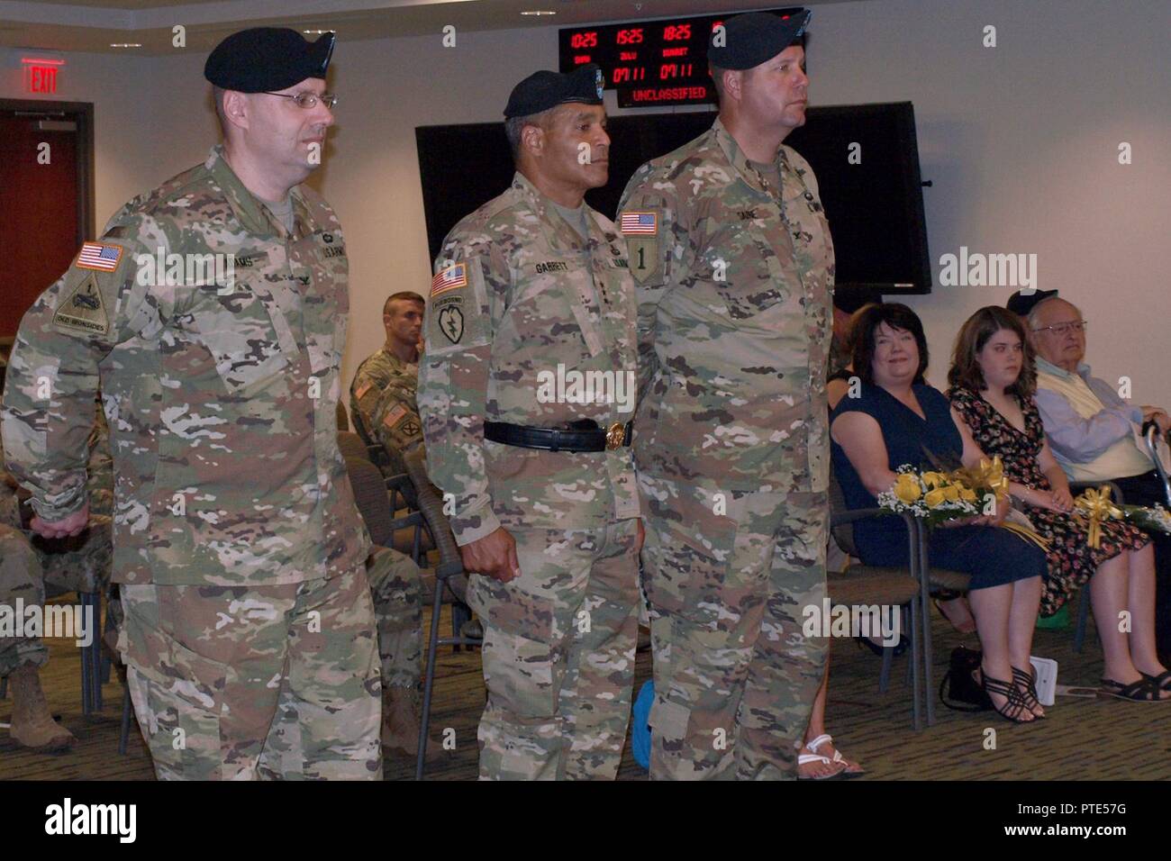From left to right, Col. Geoffrey Adams, incoming commander, 4th ...