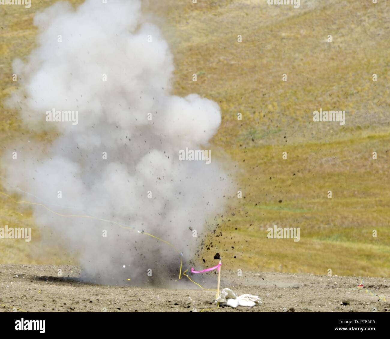 A homemade explosive detonates during a National Improvised Explosive ...
