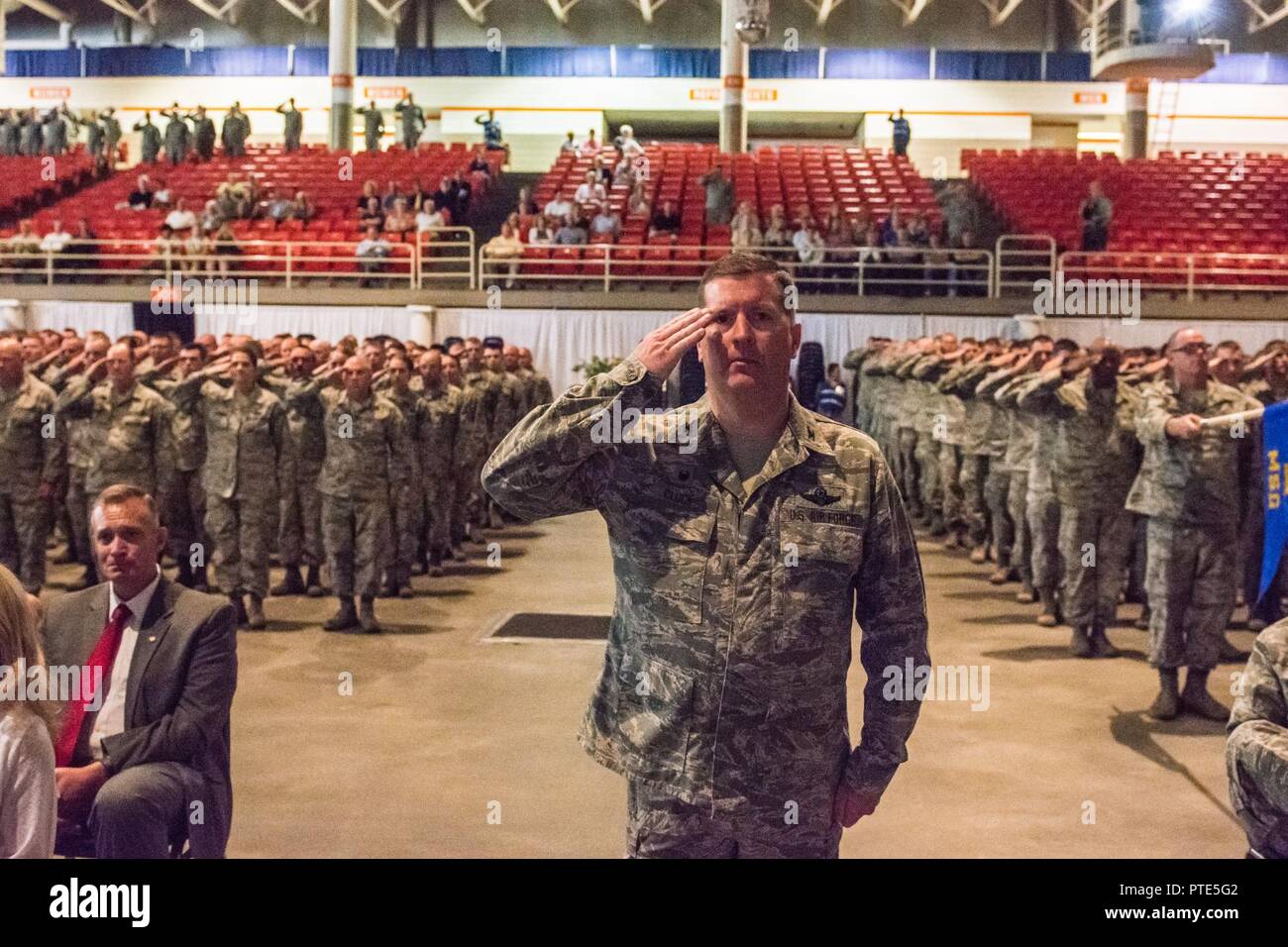 U.S. Air Force Col. John Cluck, vice commander of the 139th Airlift ...