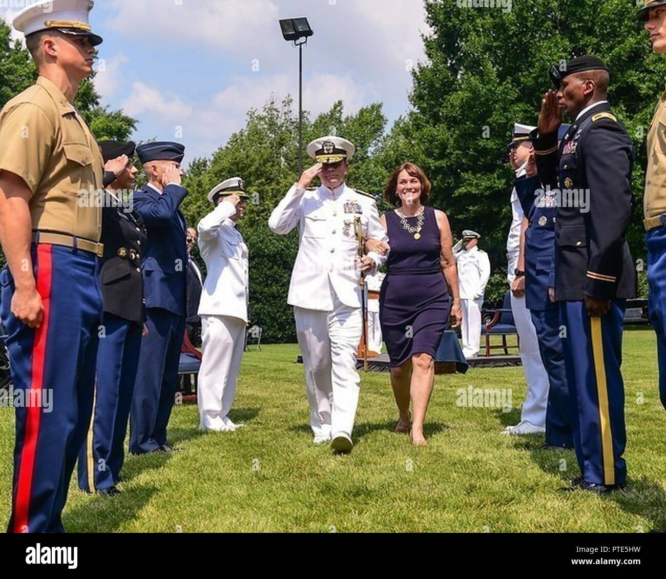 WASHINGTON (July 14, 2017) - U.S. Navy Vice Adm. Joseph Rixey and his ...