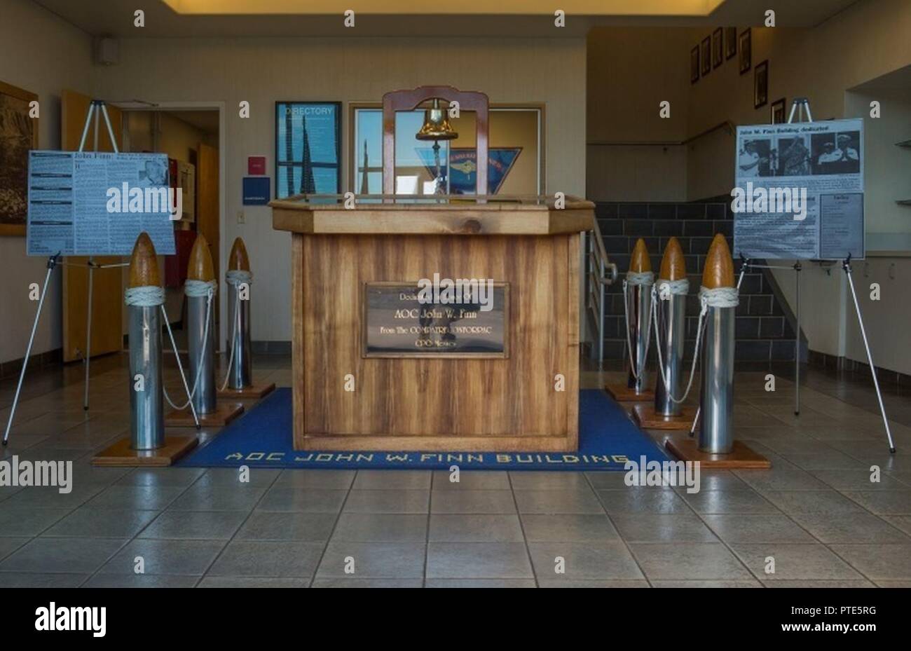 MARINE CORPS BASE HAWAII - A display is set at the John Finn Memorial ...