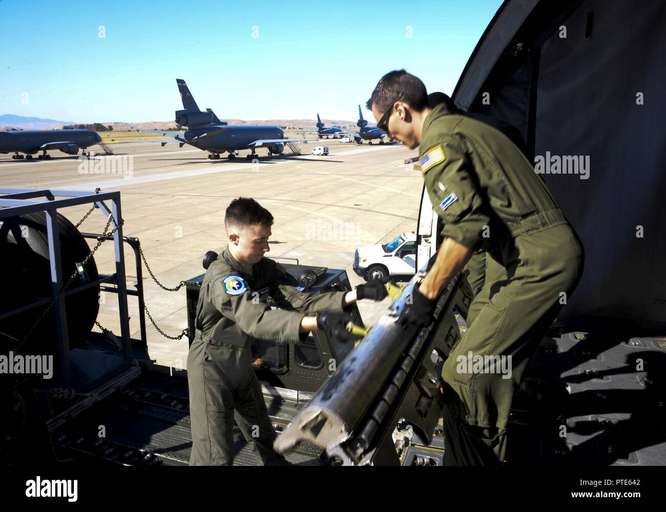 U.S. Air Force Senior Airman Ryan Bayles and Airman 1st Class Patrick ...