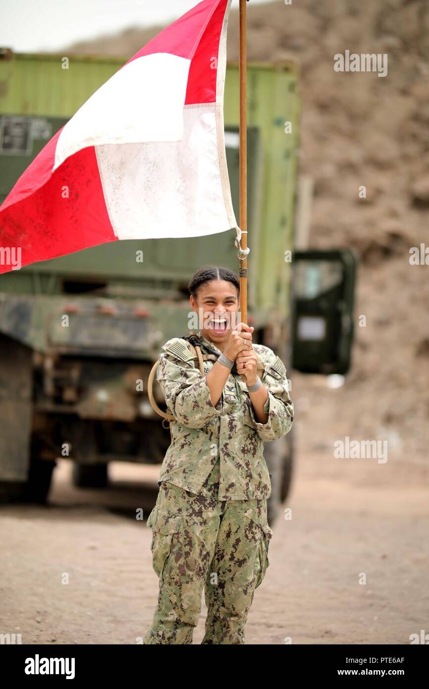 Beach, Djbouti (July 11, 2017) Engineman 3rd Class Clarisa Morel ...