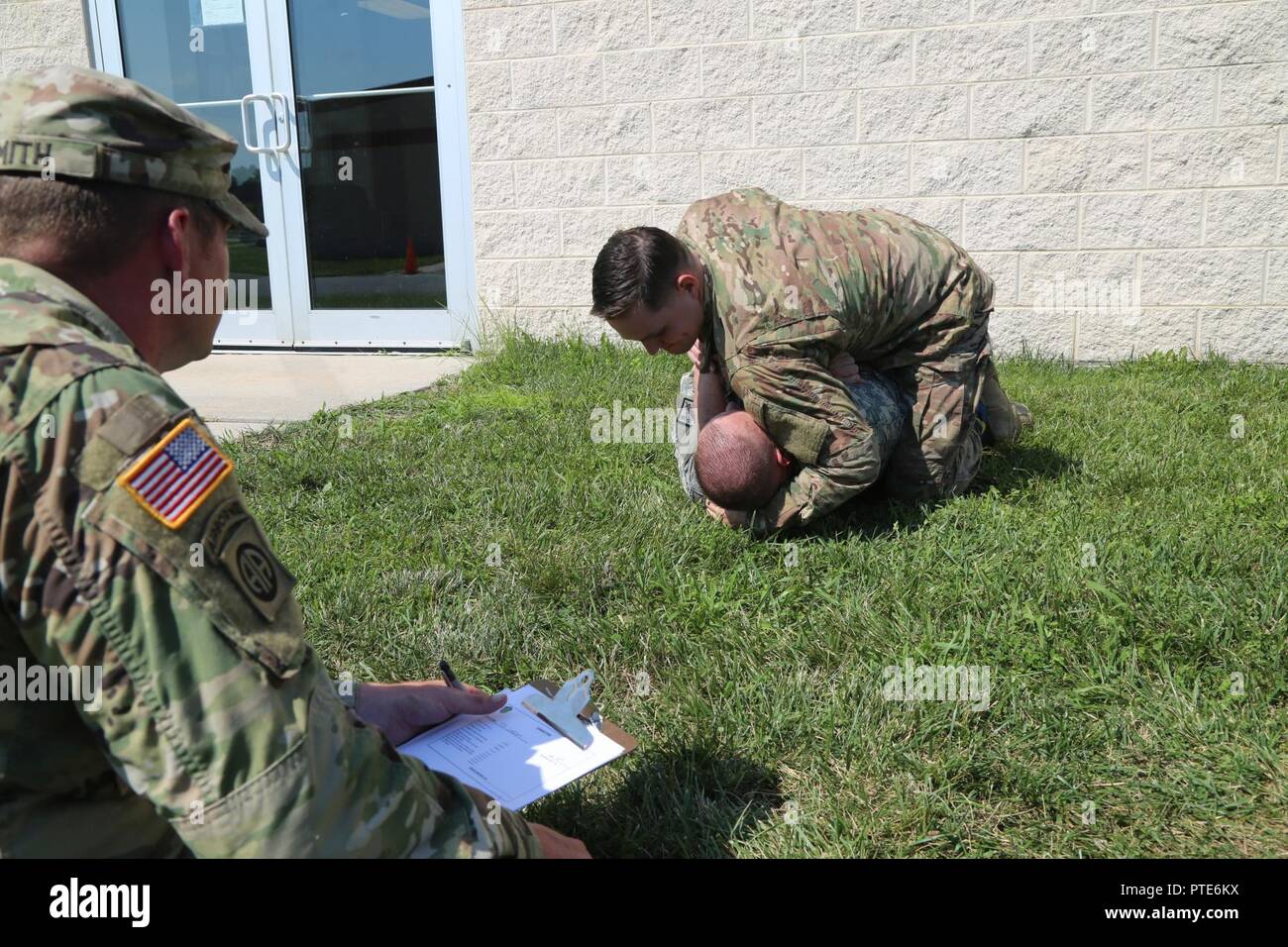 U.S. Army Staff Sgt. Kevin Smith, 20th CBRNE Command, observes Staff ...