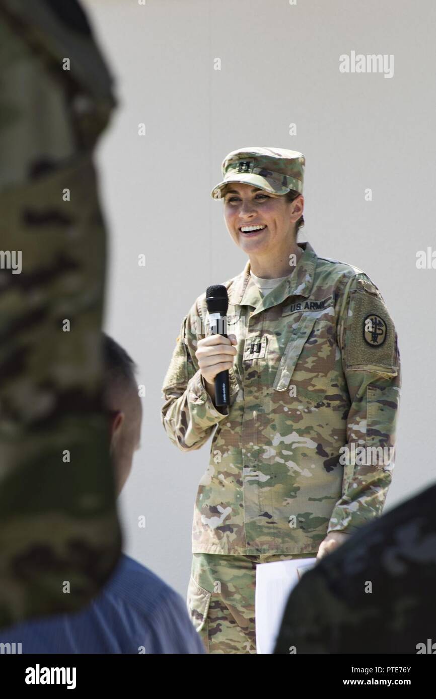 U.S. Army Capt. Monika Jones, branch chief, Iwakuni Veterinary Services ...