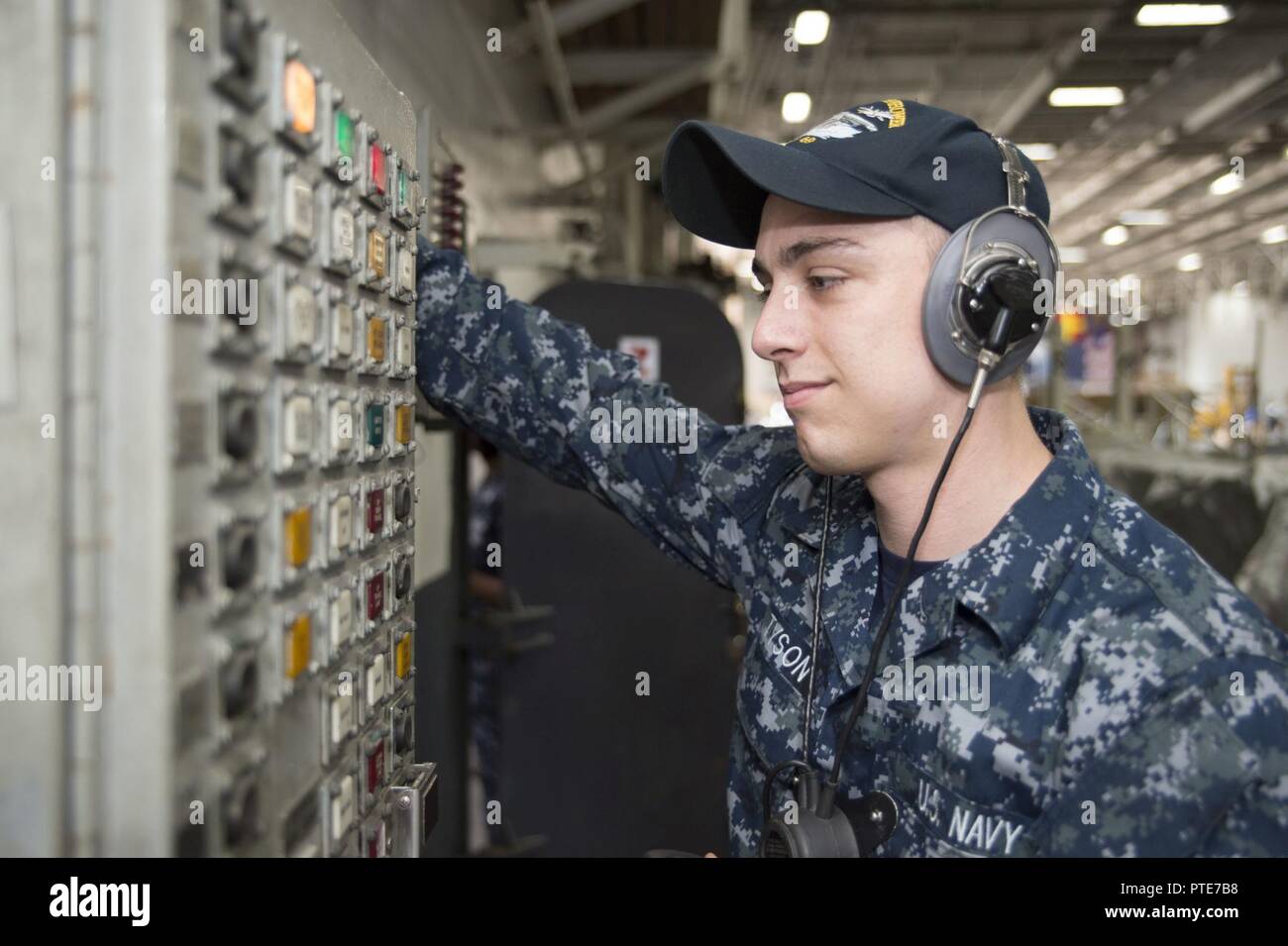 NORFOLK, Va. (July 12, 2017) Aviation Ordnanceman Airman Brian Tyson ...