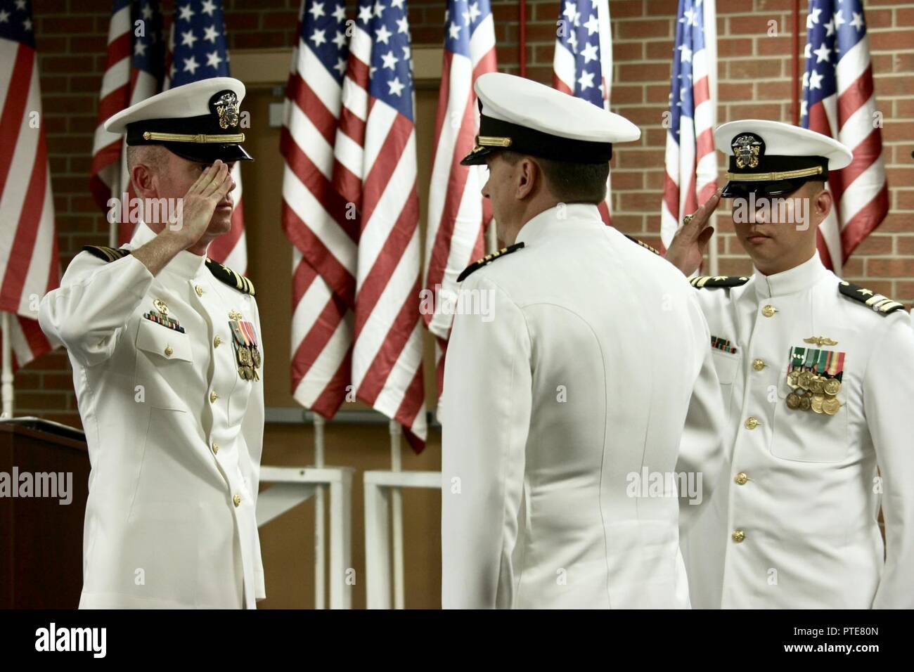 COLORADO SPRINGS, Colo. (July 16, 2017) Lt. Cmdr. Colin J. O’Neil (left ...
