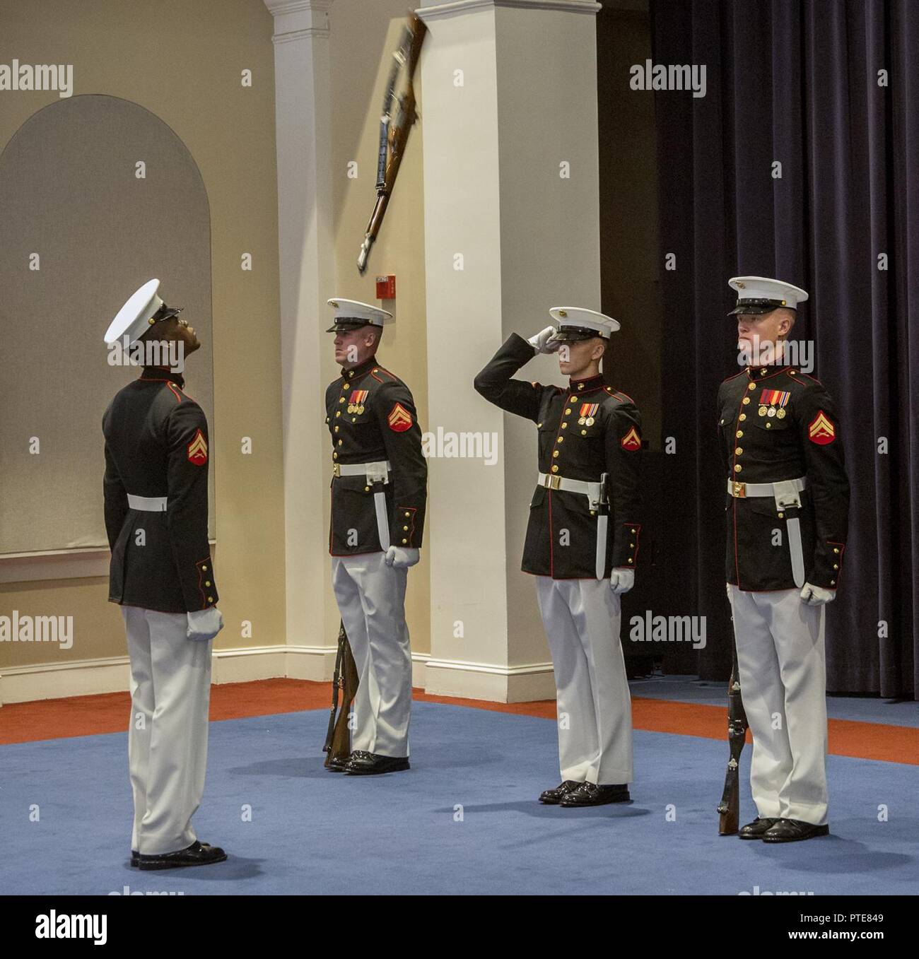 Corporal Jesse Thorton, number two rifle inspector, U.S. Marine Corps ...