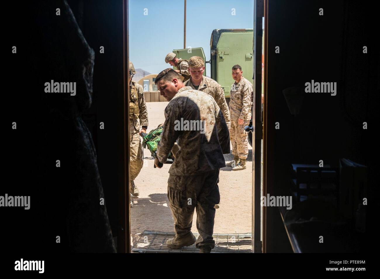 U.S. Navy corpsman assigned to Marine Air-Ground Task Force-8 (MAGTF ...