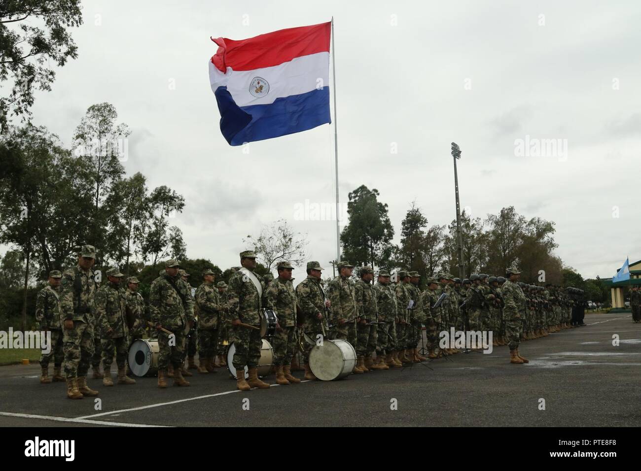 The Paraguayan army band plays at the Fuerzas Comando 2017 opening ...
