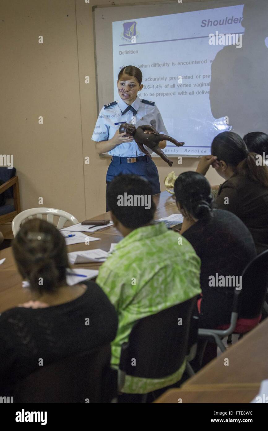 U.S. Air Force Capt. Paola Rosa, an obstetrician and gynecologist with ...