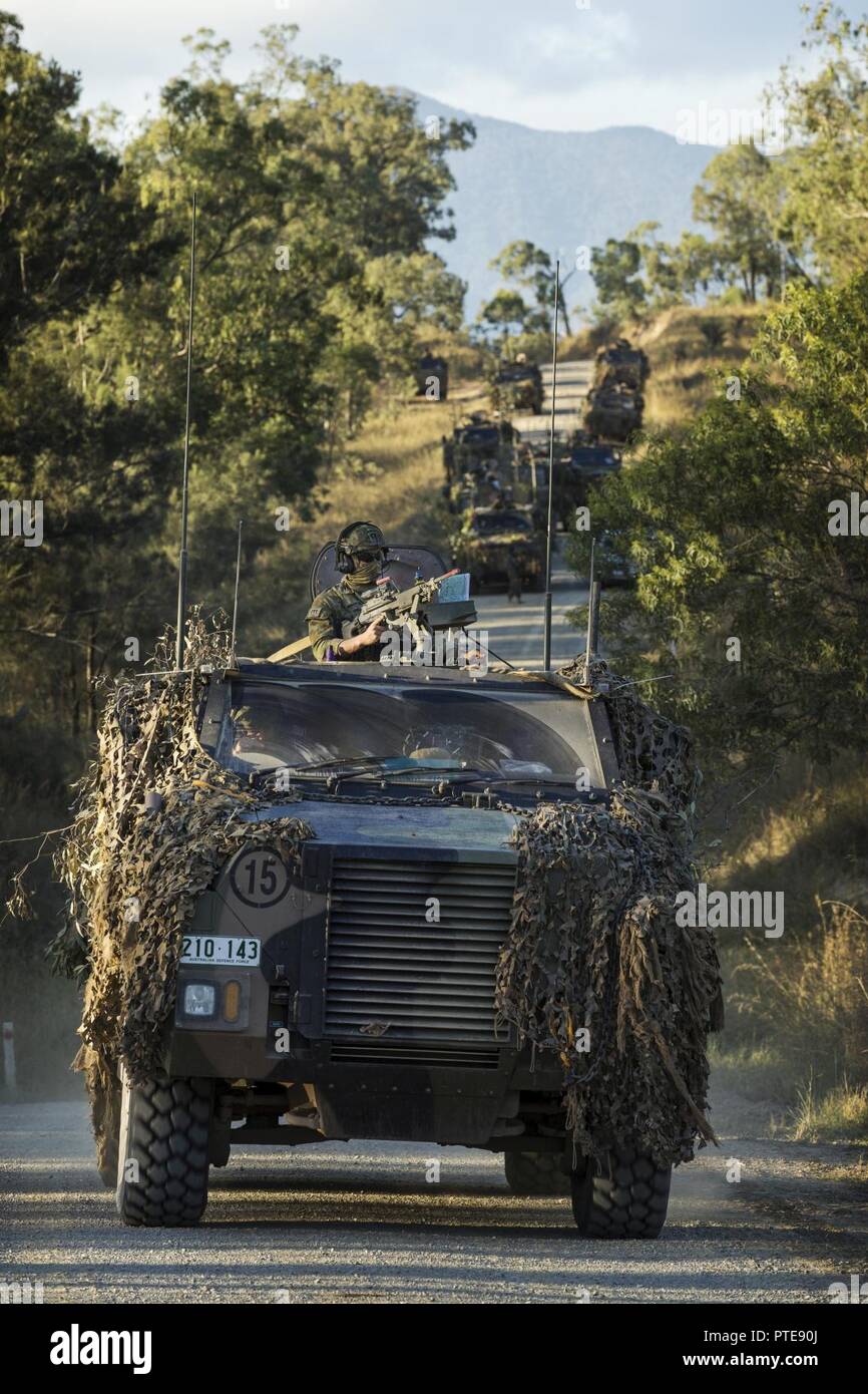 Australian Bushmaster Protected Mobility Vehicles from 2nd Battalion ...