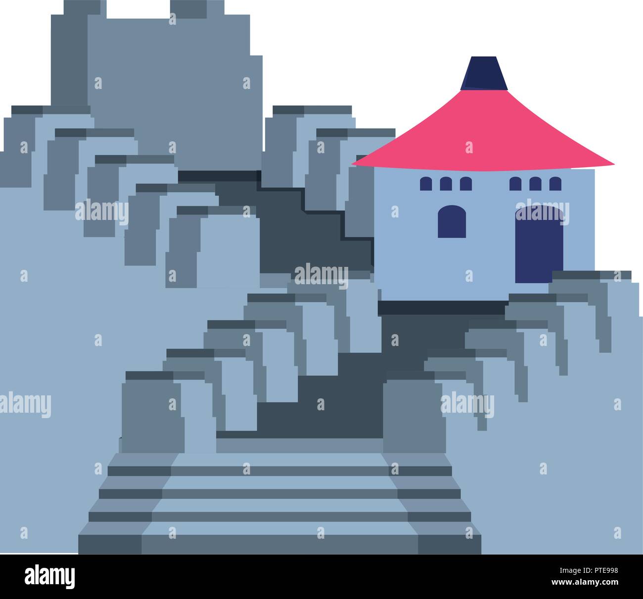 chinese wall isolated icon vector illustration design Stock Vector ...