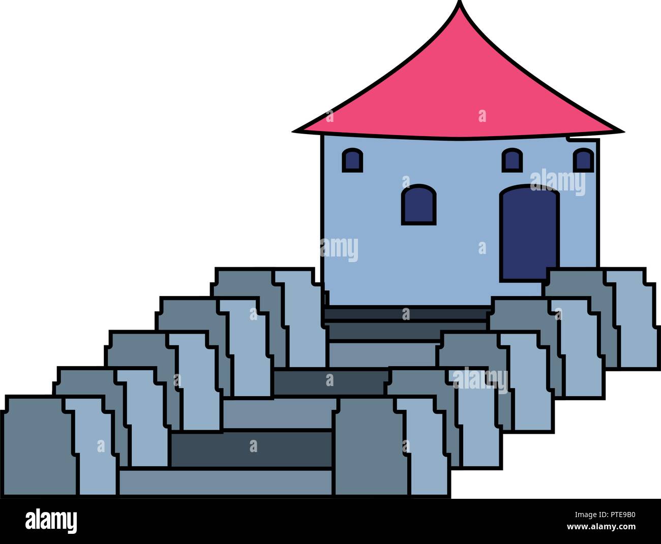 chinese wall isolated icon vector illustration design Stock Vector ...
