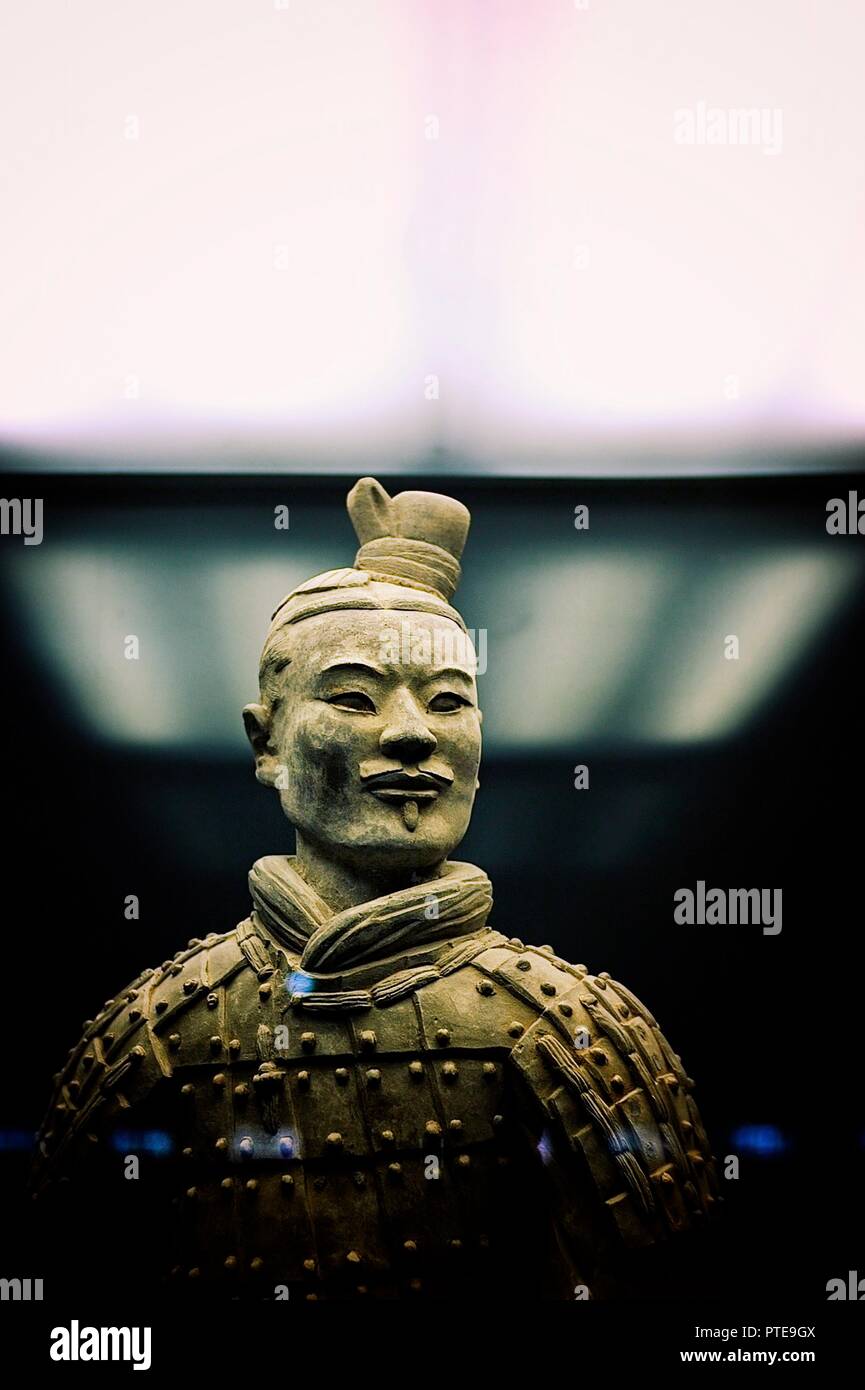 Xia'an / China - MAY 10 2010: one of the many terracotta soldiers at ...