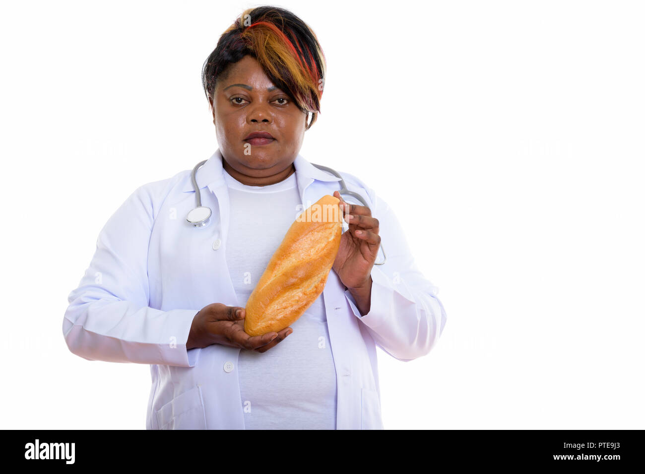 Woman doctor food healthcare hi-res stock photography and images - Alamy