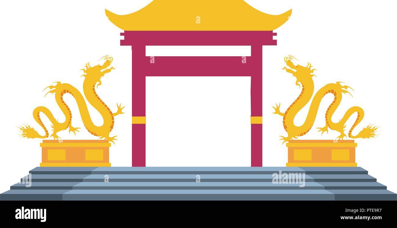 Chinese Entrance Gate Gateway Doorway Stock Photos & Chinese Entrance ...
