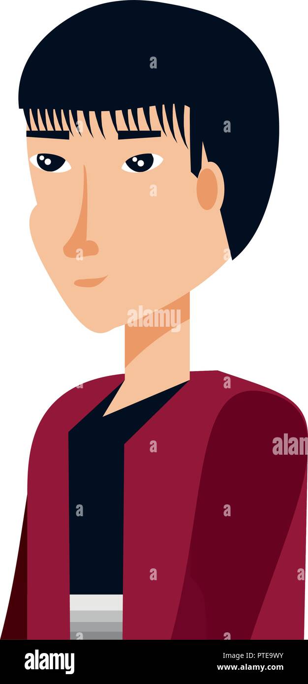 chinese man with traditional costume vector illustration design Stock ...