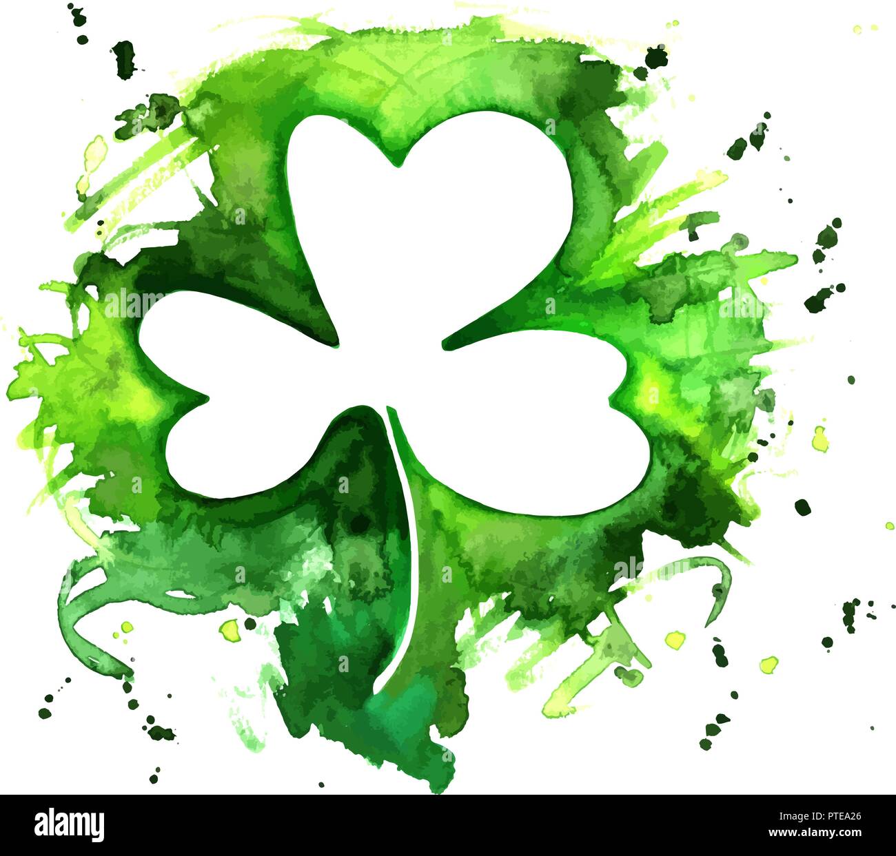 Four Leaf Clover Drawing Template