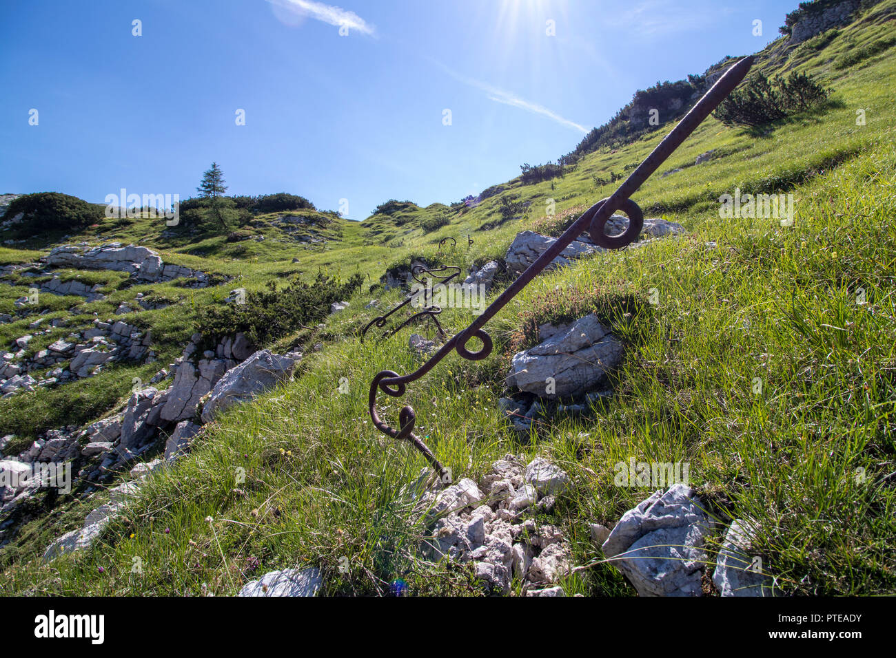 iron rod serving as protection in 1 world war Stock Photo - Alamy