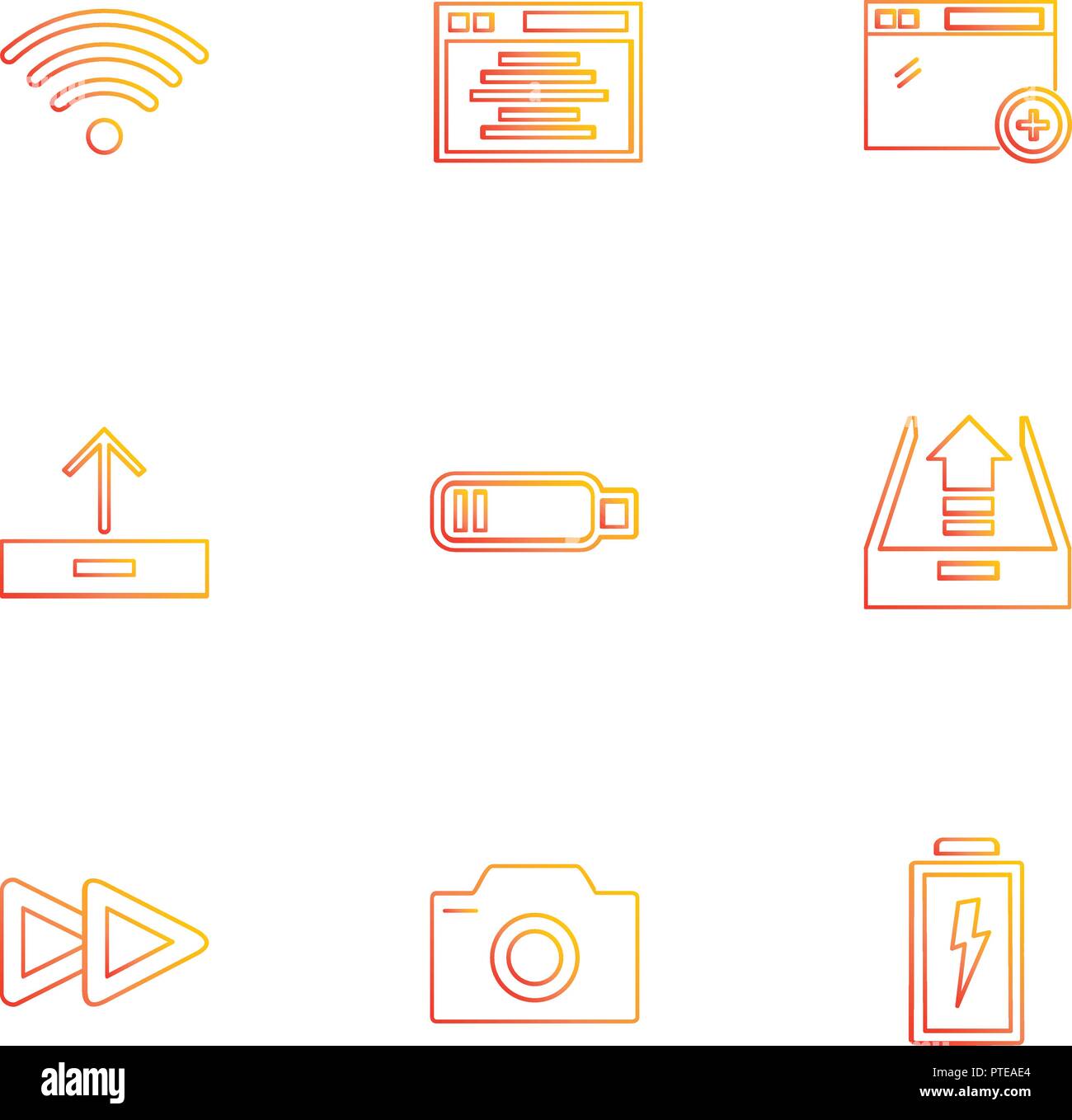 battery , wifi , network , infrared , signals , web , user interface ...