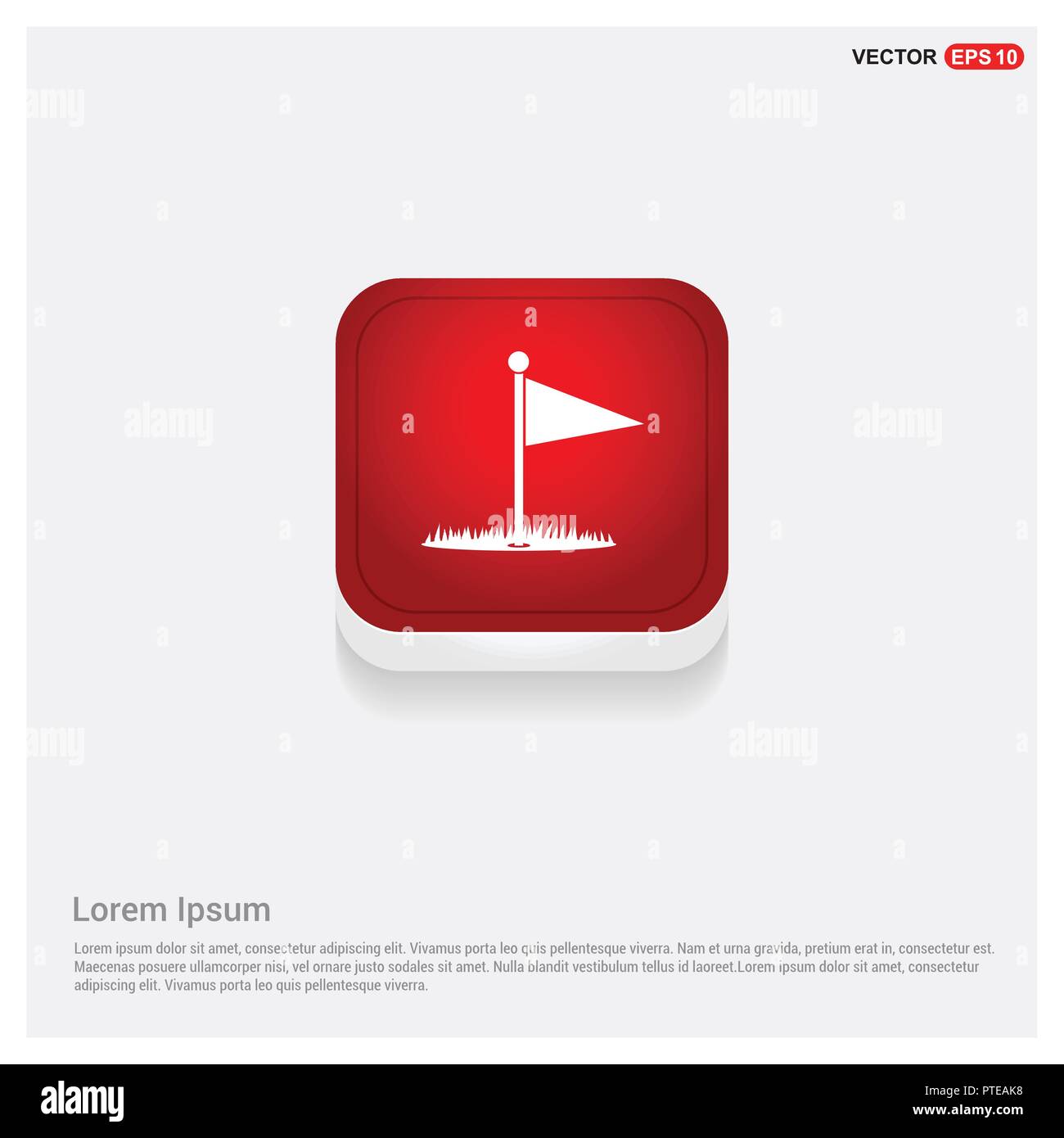 Golf Flag Icon Stock Vector Image & Art - Alamy