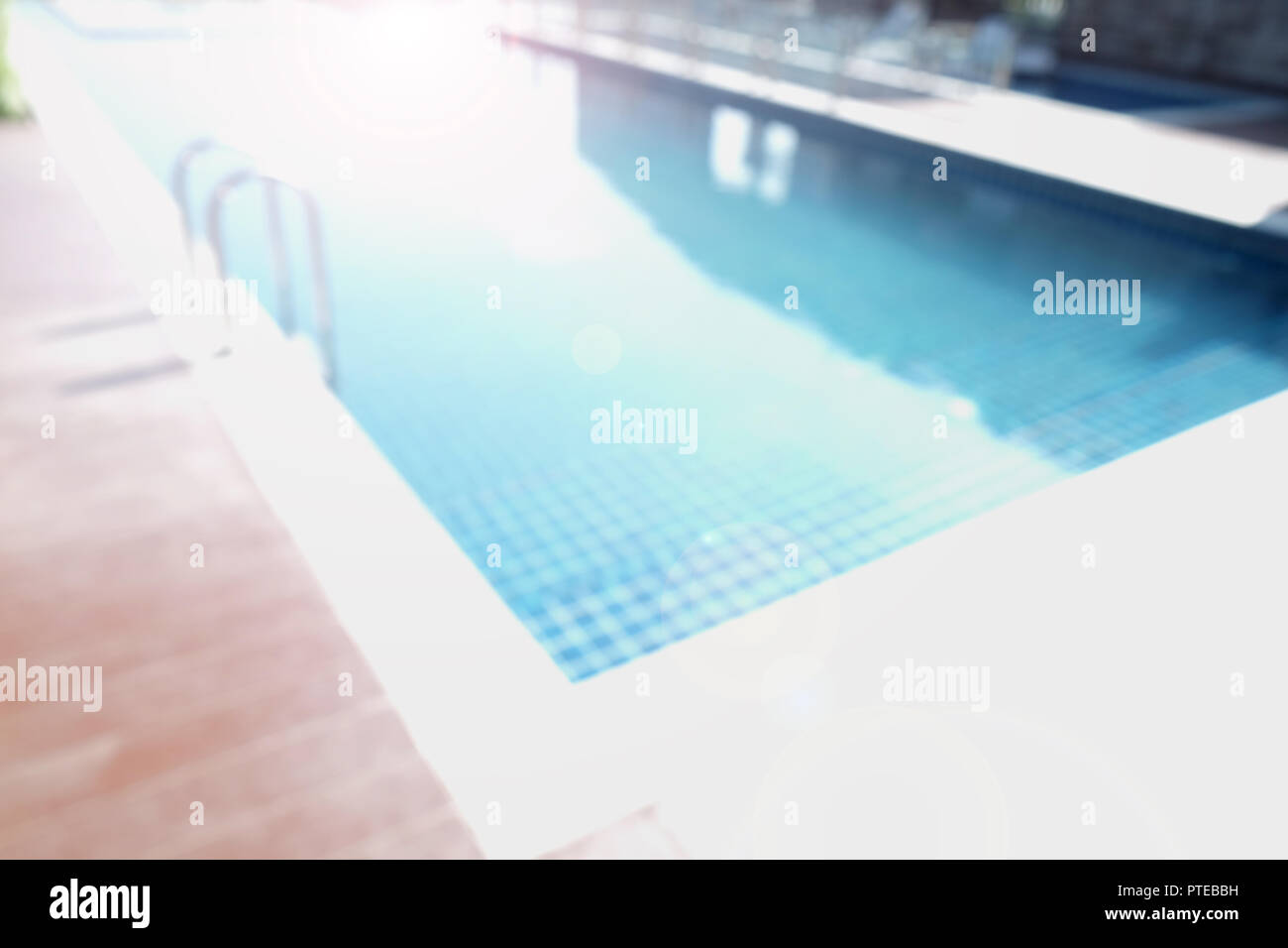 Abstract blurred outdoor swimming pool for background Stock Photo - Alamy