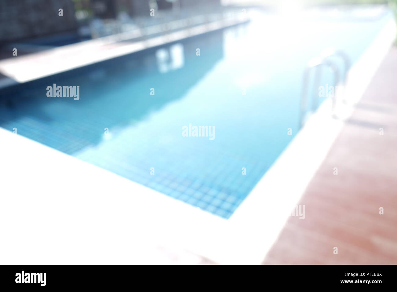 Abstract blurred outdoor swimming pool for background Stock Photo - Alamy