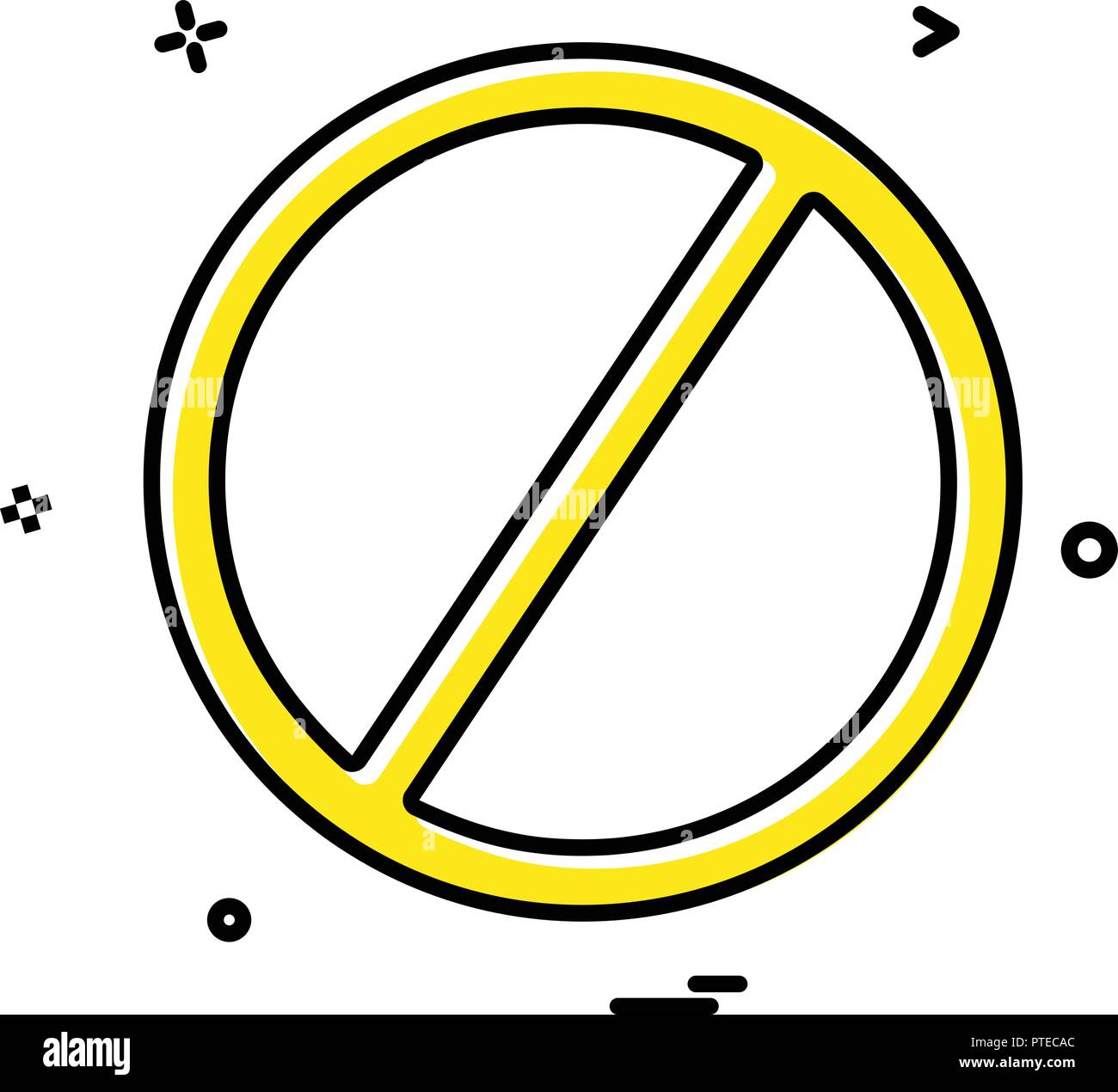 not allowed icon vector desgin Stock Vector Image & Art - Alamy