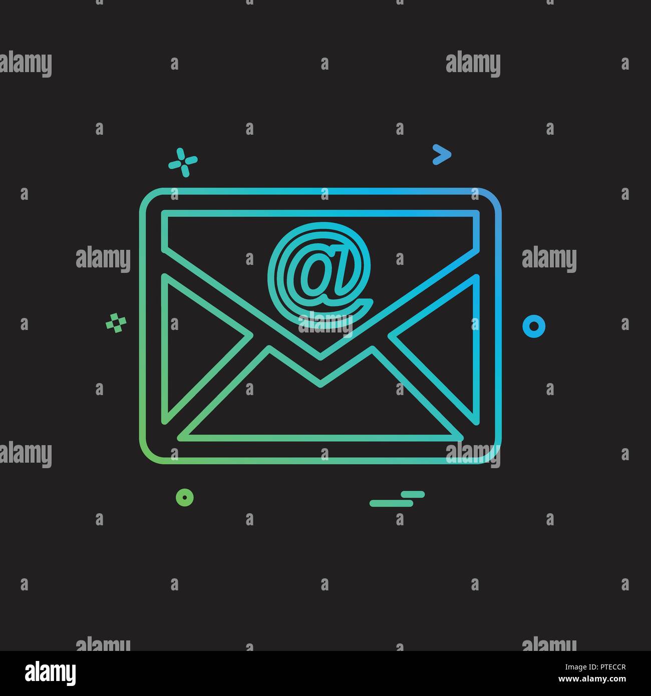 Email icon design vector Stock Vector Image & Art - Alamy