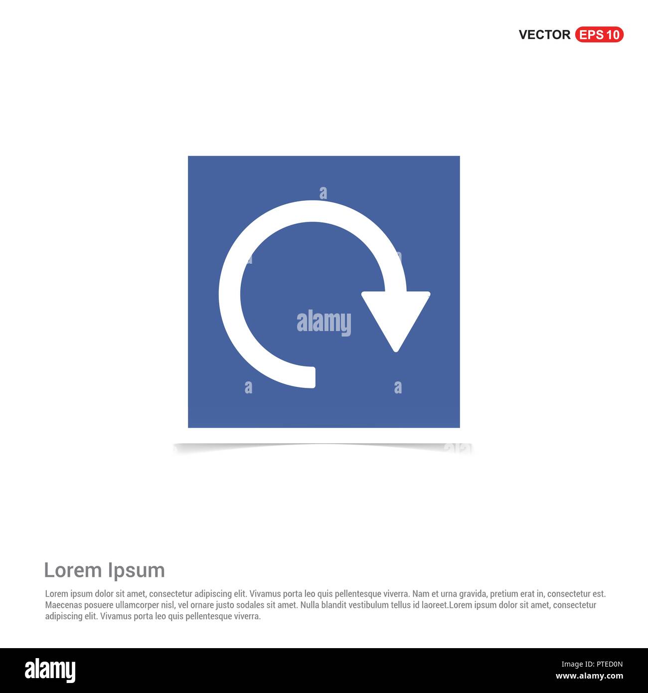 Reload icon - Blue photo Frame Stock Vector Image & Art - Alamy