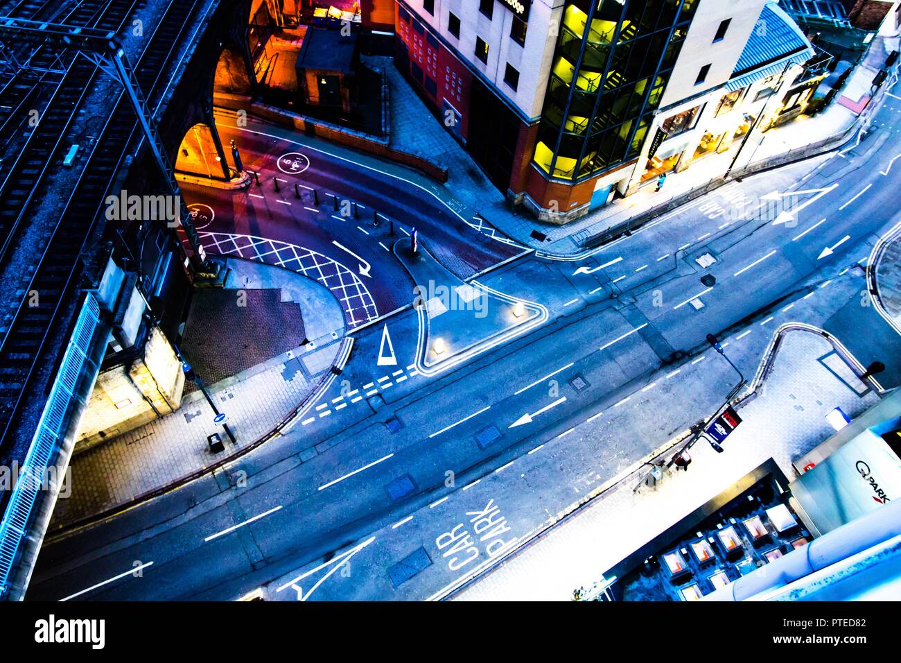 Road network map hi-res stock photography and images - Alamy