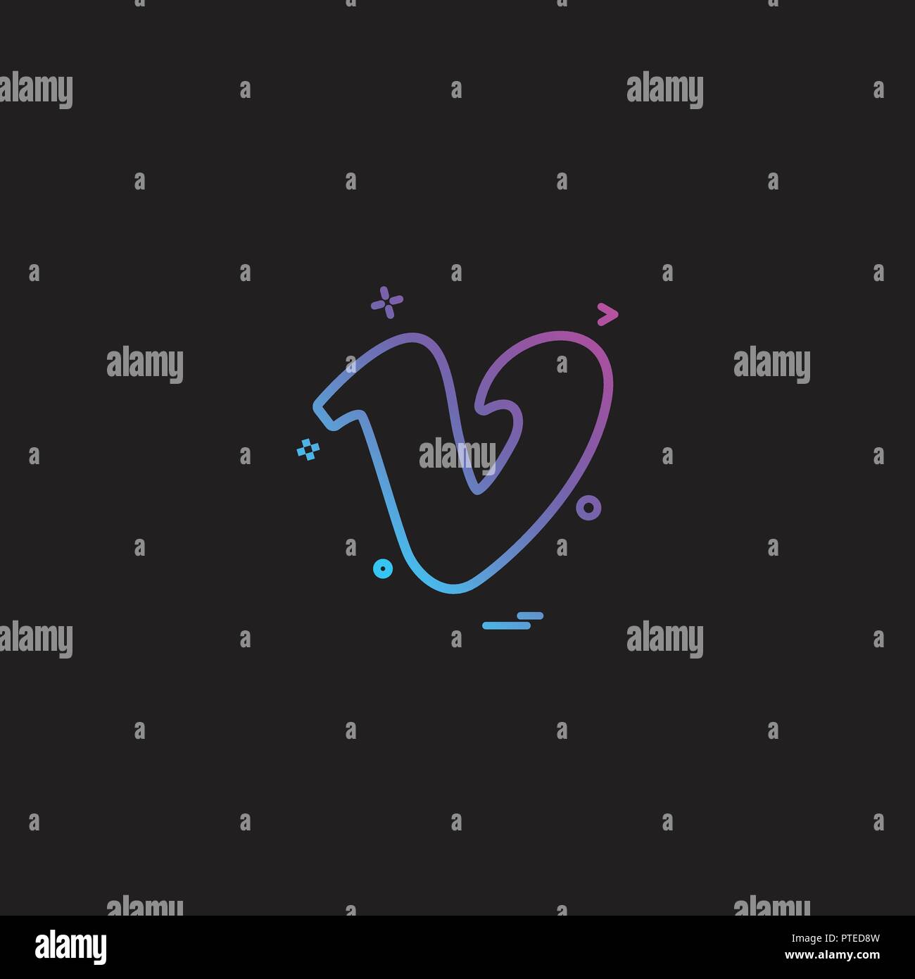 Vimeo icon design vector Stock Vector Image & Art - Alamy