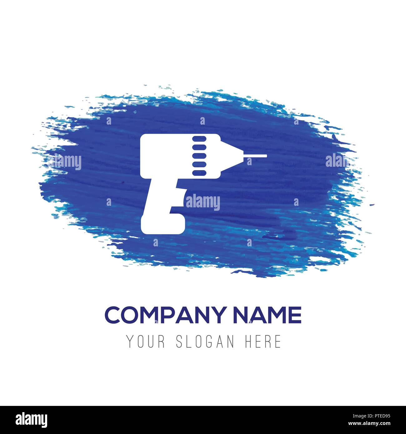 Drill Icon - Blue watercolor background Stock Vector Image & Art - Alamy