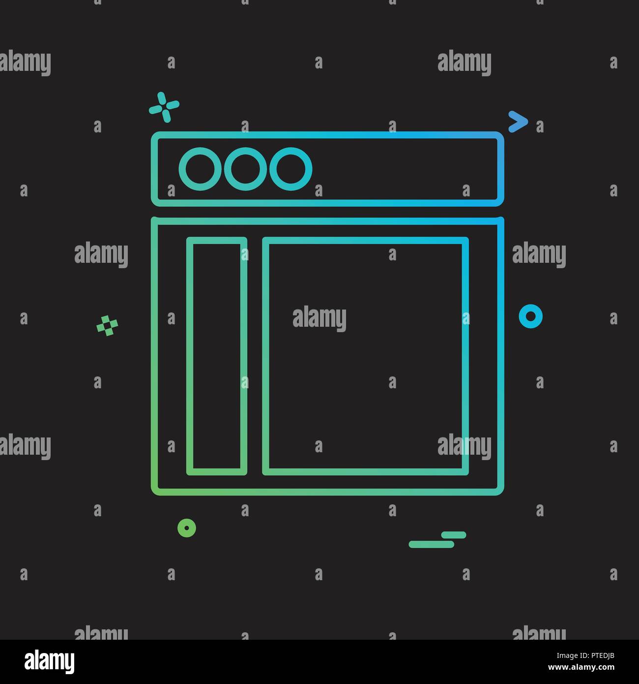 Web layouts icon design vector Stock Vector Image & Art - Alamy