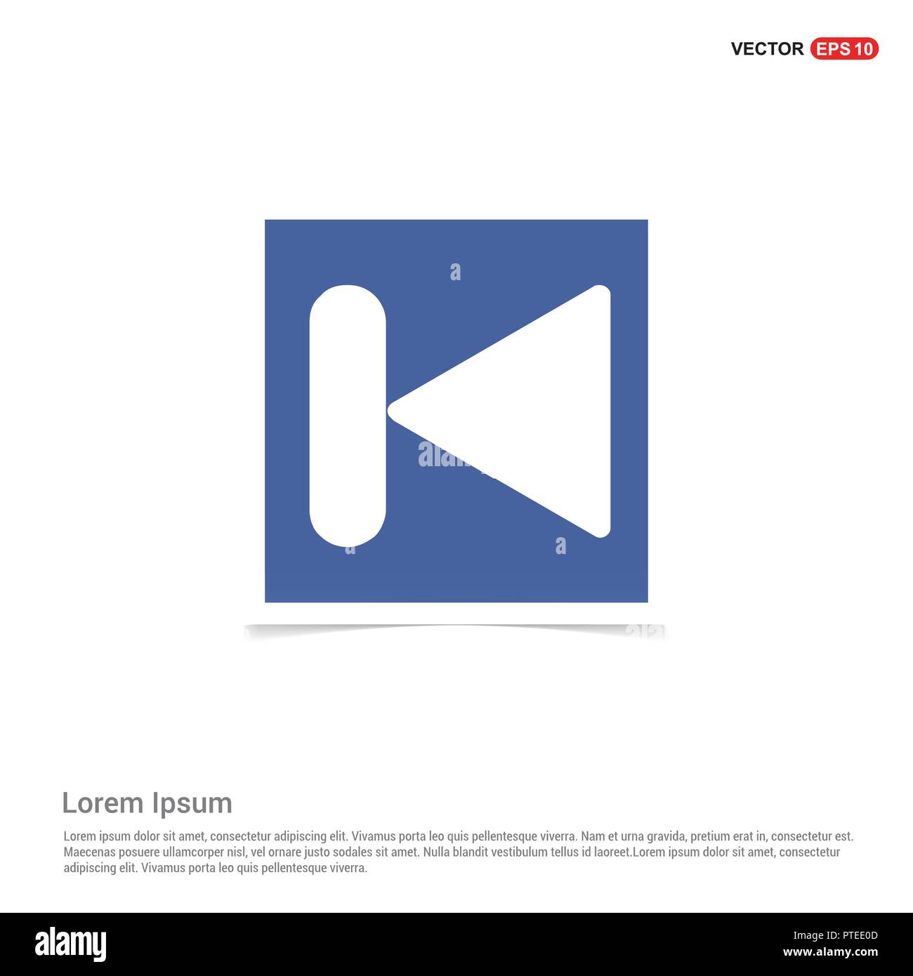 Reverse rewind icon media player Stock Vector Images - Alamy