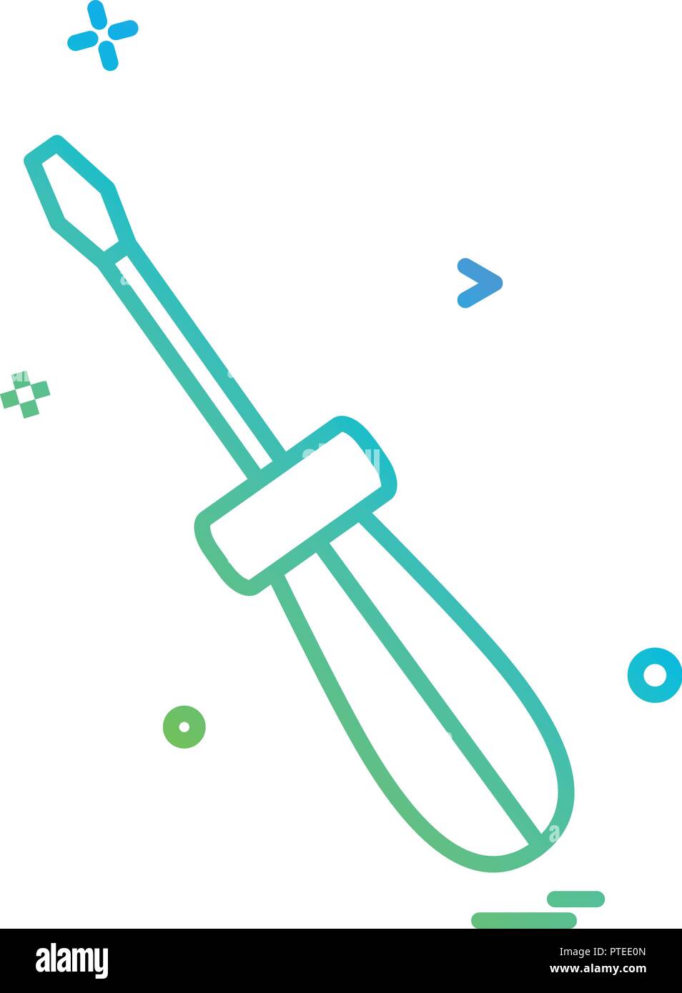 Building equipment repair screwdriver tools icon vector Stock Vector ...