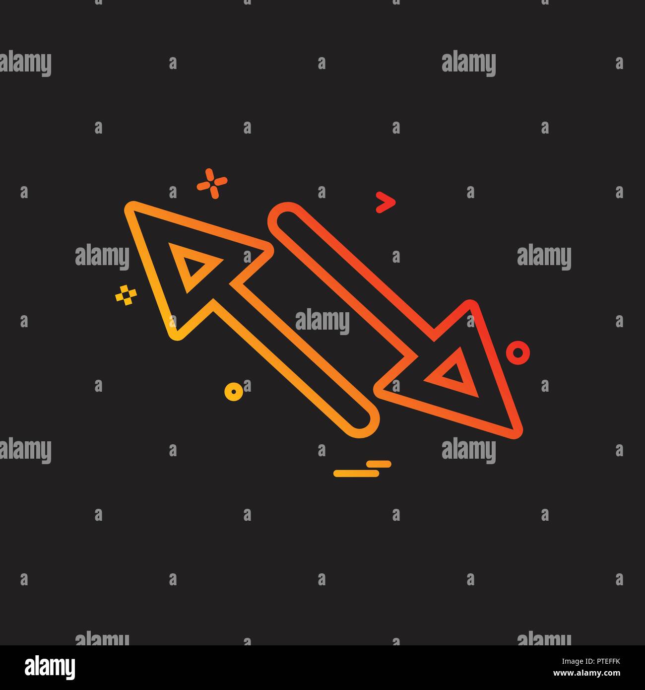 Two point movement Stock Vector Images - Alamy