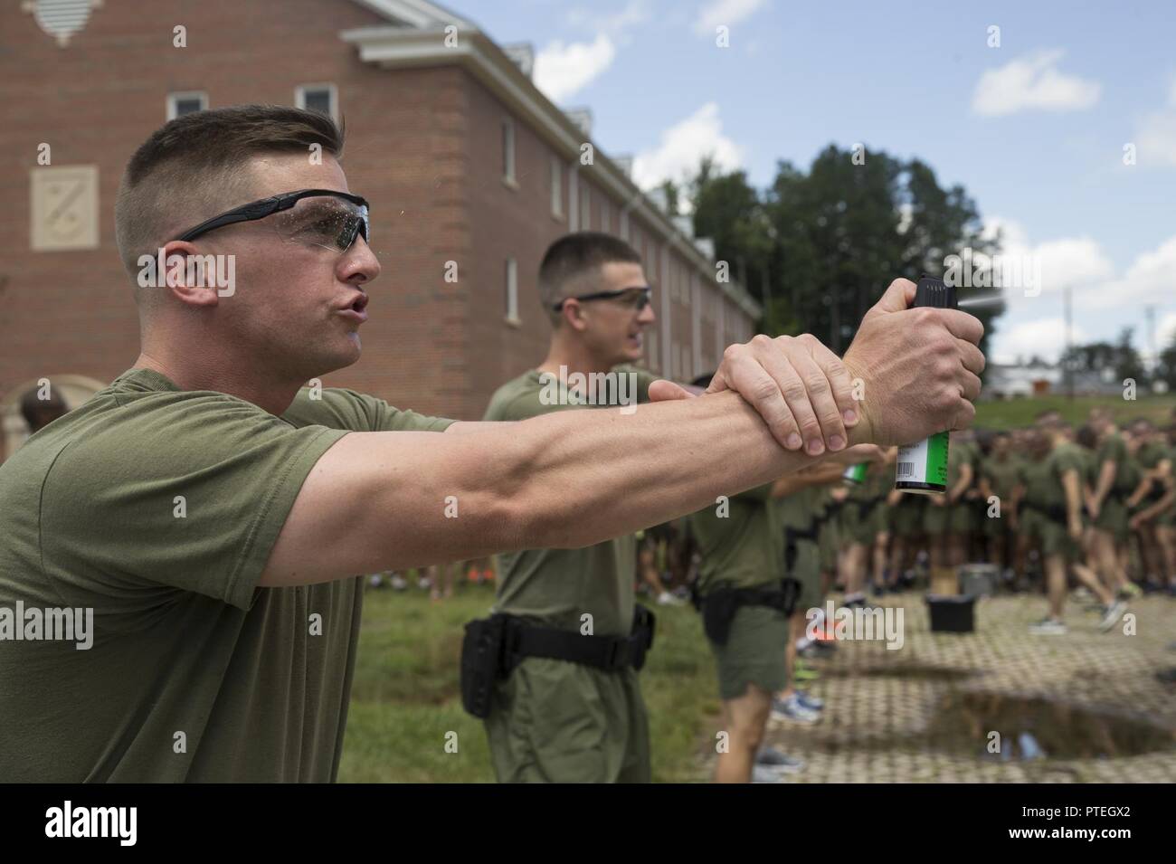 A student attached to Marine Corps Embassy Security Group goes through ...